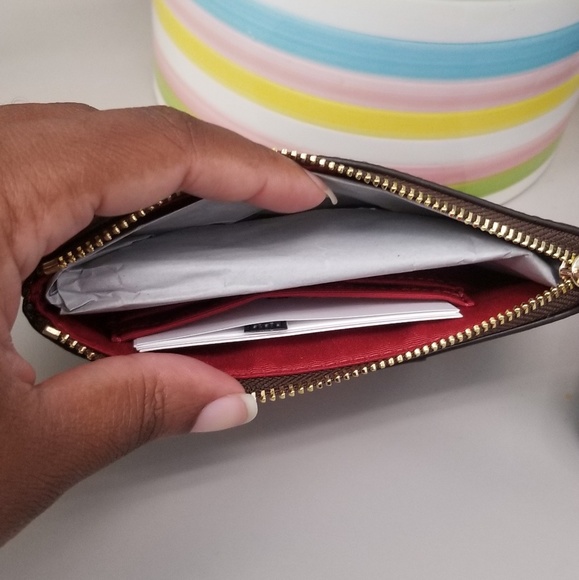 Coach | Bags | Coach Signature Wristlet In Red | Poshmark
